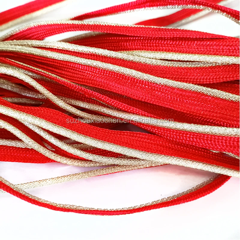 Wholesale Gold Shiny Metallic Silver Elastic Cords