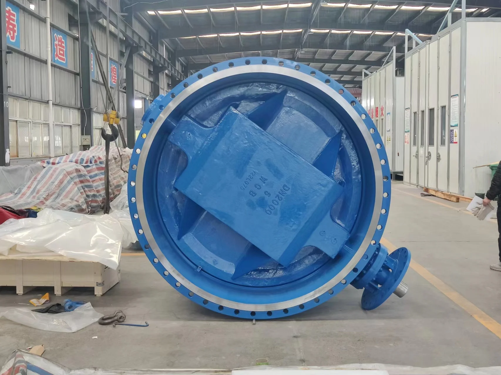 Large Size Low Pressure Shutter Valve Dn2000 Pn6 Buy Wcb Carbon Steel