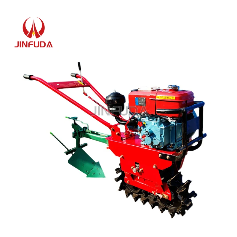 Small Plough Machine Agricultural Mini Chain Track Micro-tiller ...