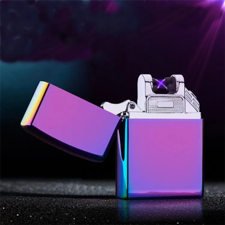 Classic Electronic Usb Double Arc Lighter For Cigarettes Windproof ...