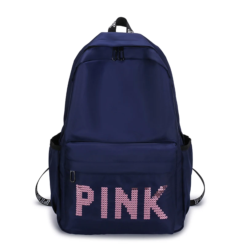 New Arrival Sequins Pink Backpack For Girls Fashion Travel Shoulder Bag ...