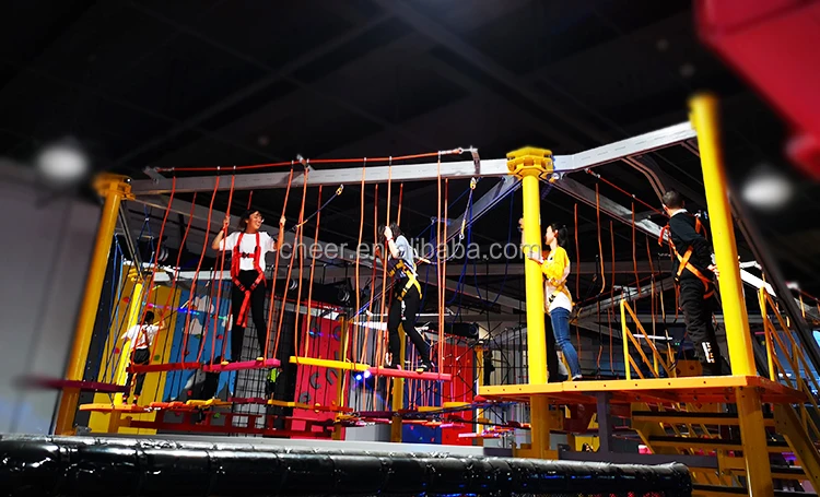 Customized Indoor High Rope Adventure Park Equipment
