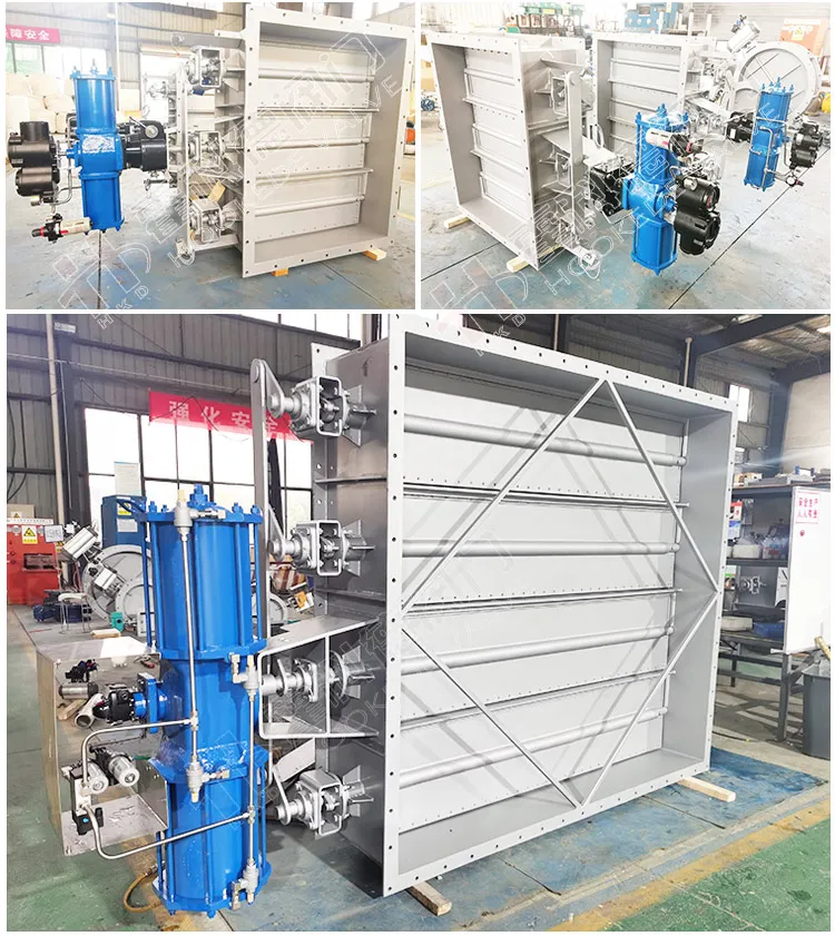 Pneumatic Square Shutter Valve Control Valve Shutter Type For Efficient ...