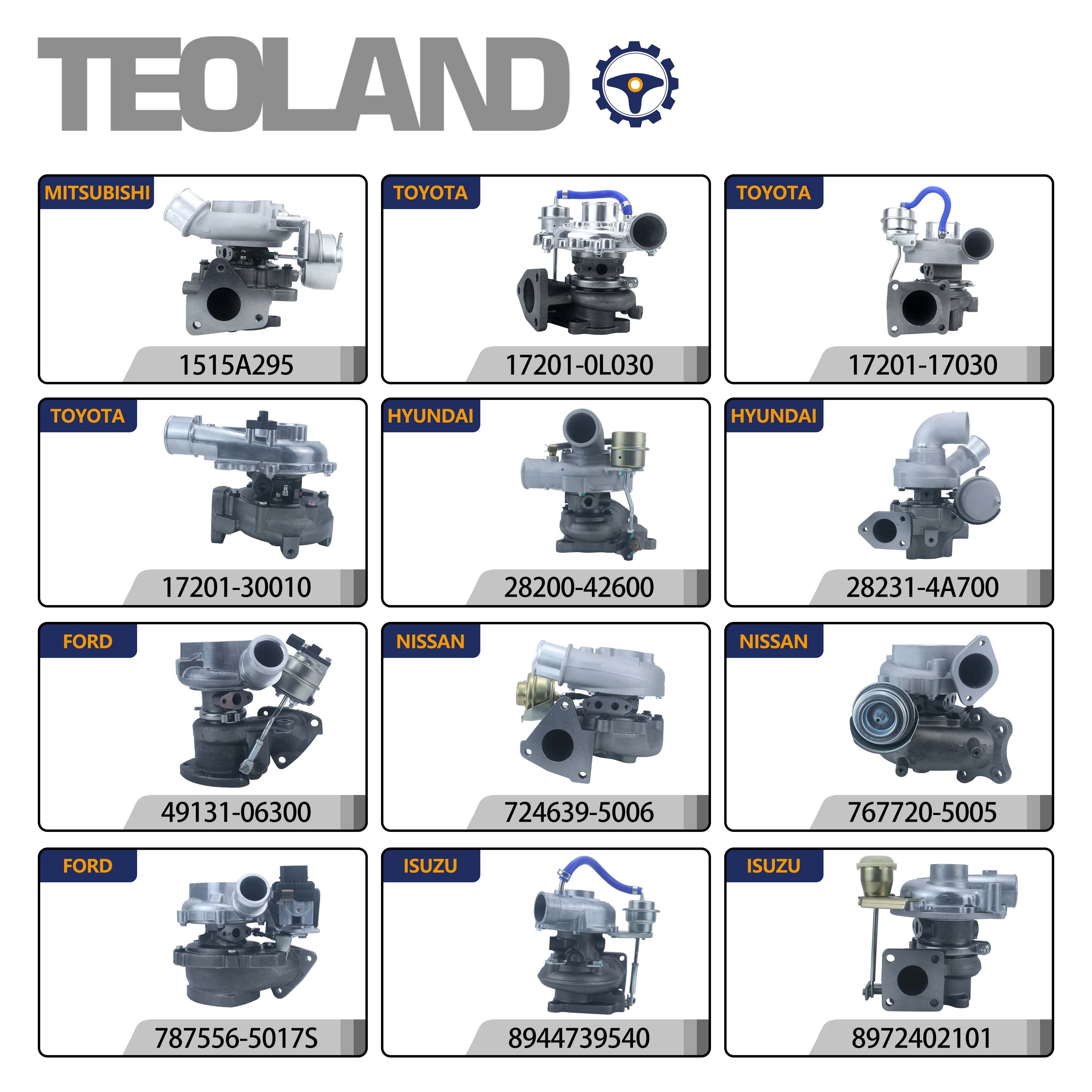 Auto Engine Systems Turbocharger For Hyundai Kia Bv43 H-1 Cargo Sorento ...