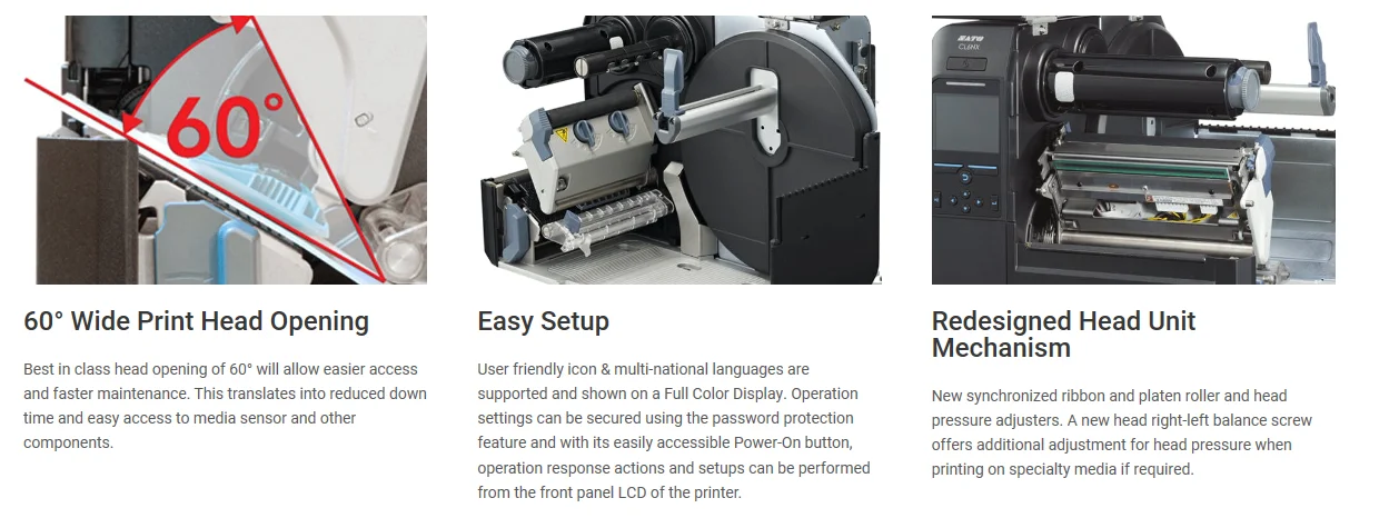 CL4NX 305dpi Commercial Label Sato Barcode Printer - Fast & Reliable
