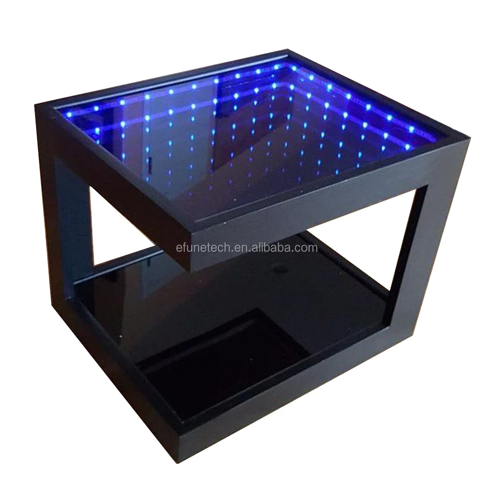 Infinity Mirror Coffee Table - LED Illuminated Furniture