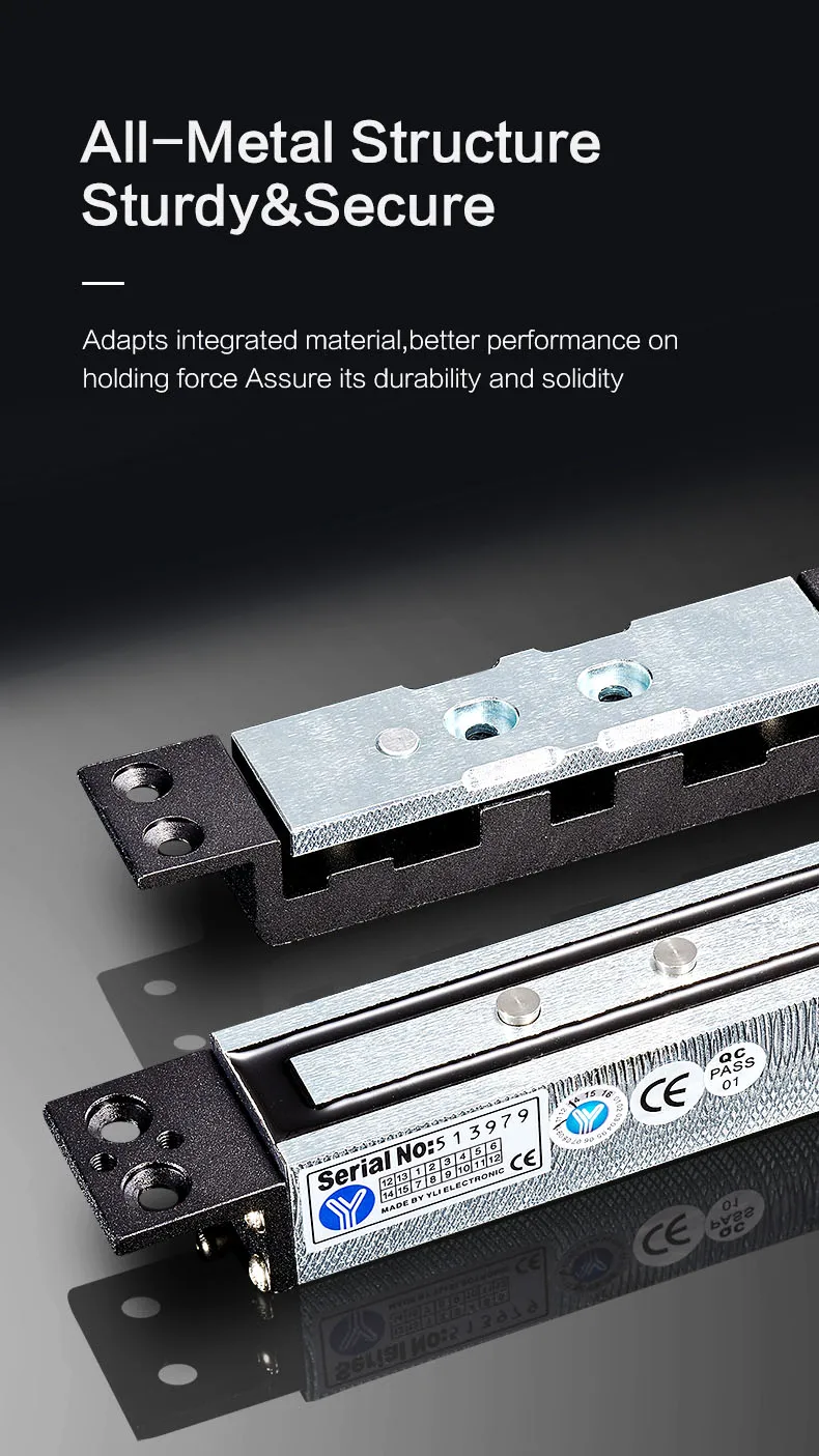 New Arrival Hidden Shear Magnetic Lock With Time Delay Ym-2400sl - Buy ...