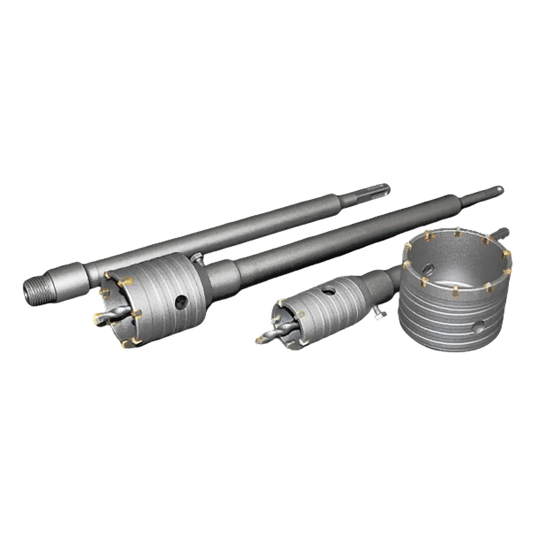 Concrete Hole Saw Set With 65mm Hollow Core Drill Bit Sds Plus 250mm ...