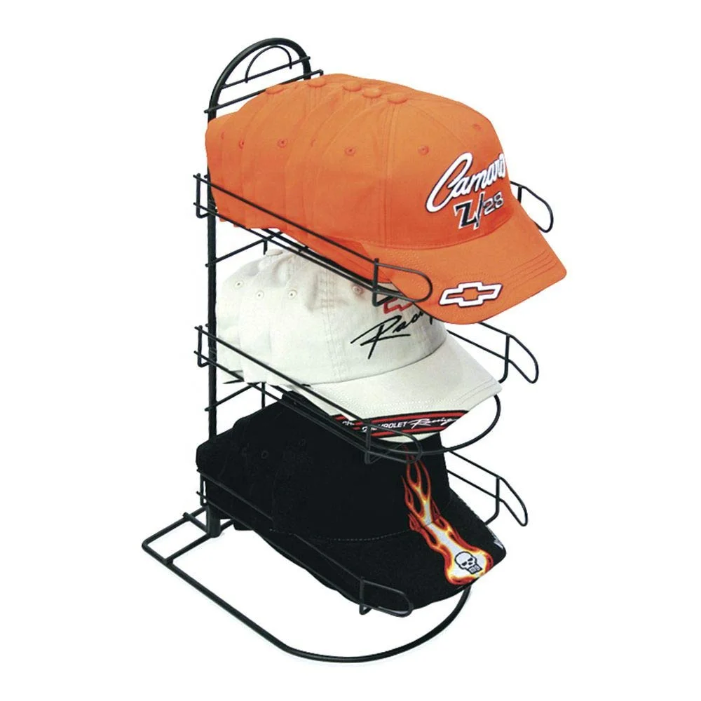 Metal 3-Tier Hat Rack - Perfect for Retail Baseball Cap Display