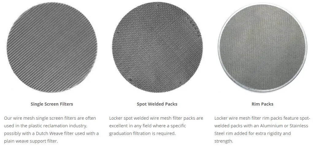 5,10,20,40,70,80,125,250 Micron Stainless Steel Extrusion Filter Screen ...