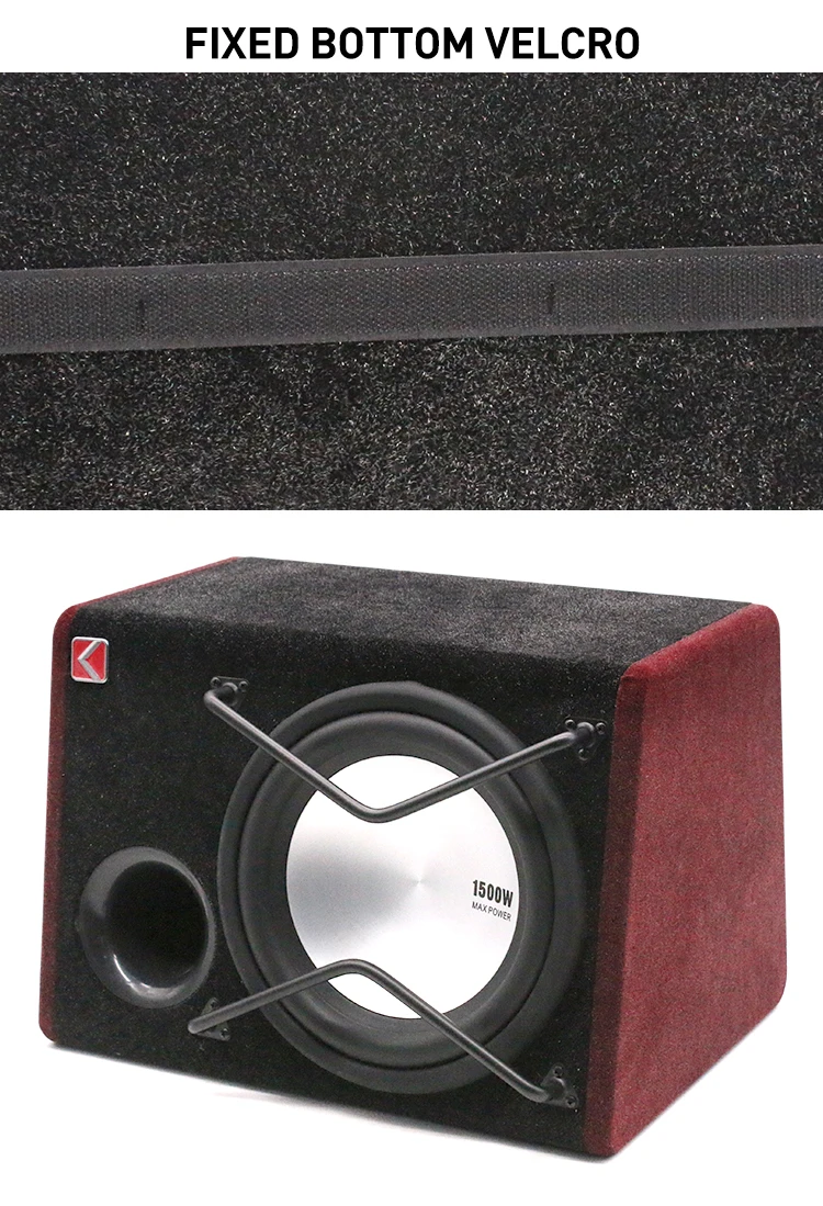 Kuerl 10 Inch Car Subwoofer - 150W RMS, 12V Active Auto Bass Speaker ...