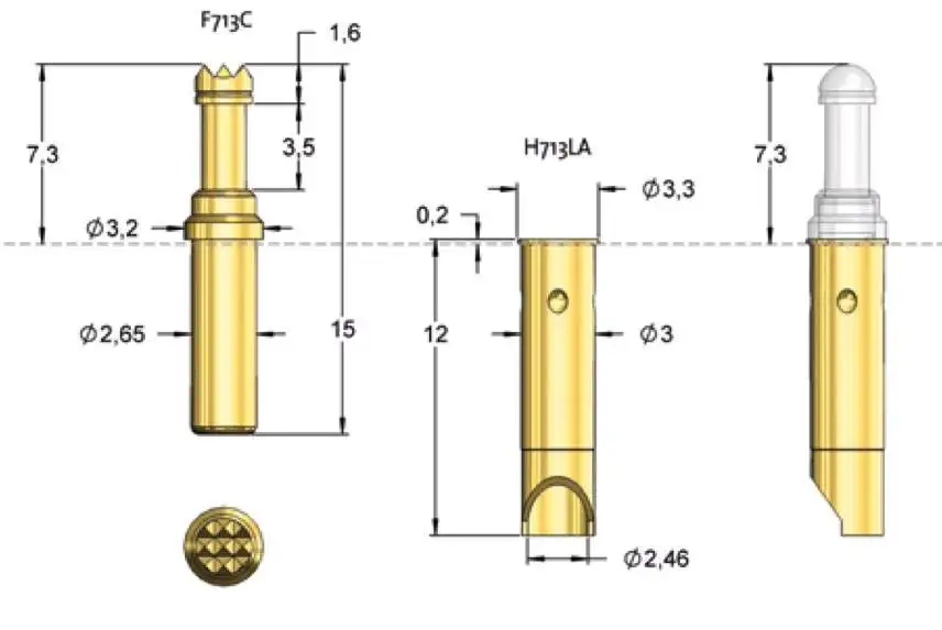 Pogo Pin Test Probe - Reliable 2.5mm Spring Loaded Contact