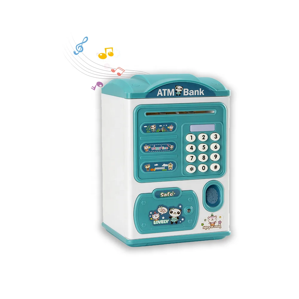 Kids Montessori Pretend Play Pvc Fingerprint Piggy Bank Kids Money ...