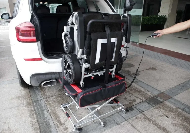 Lightweight Portable Electric Folding Wheelchair Lift 50kg & OEM