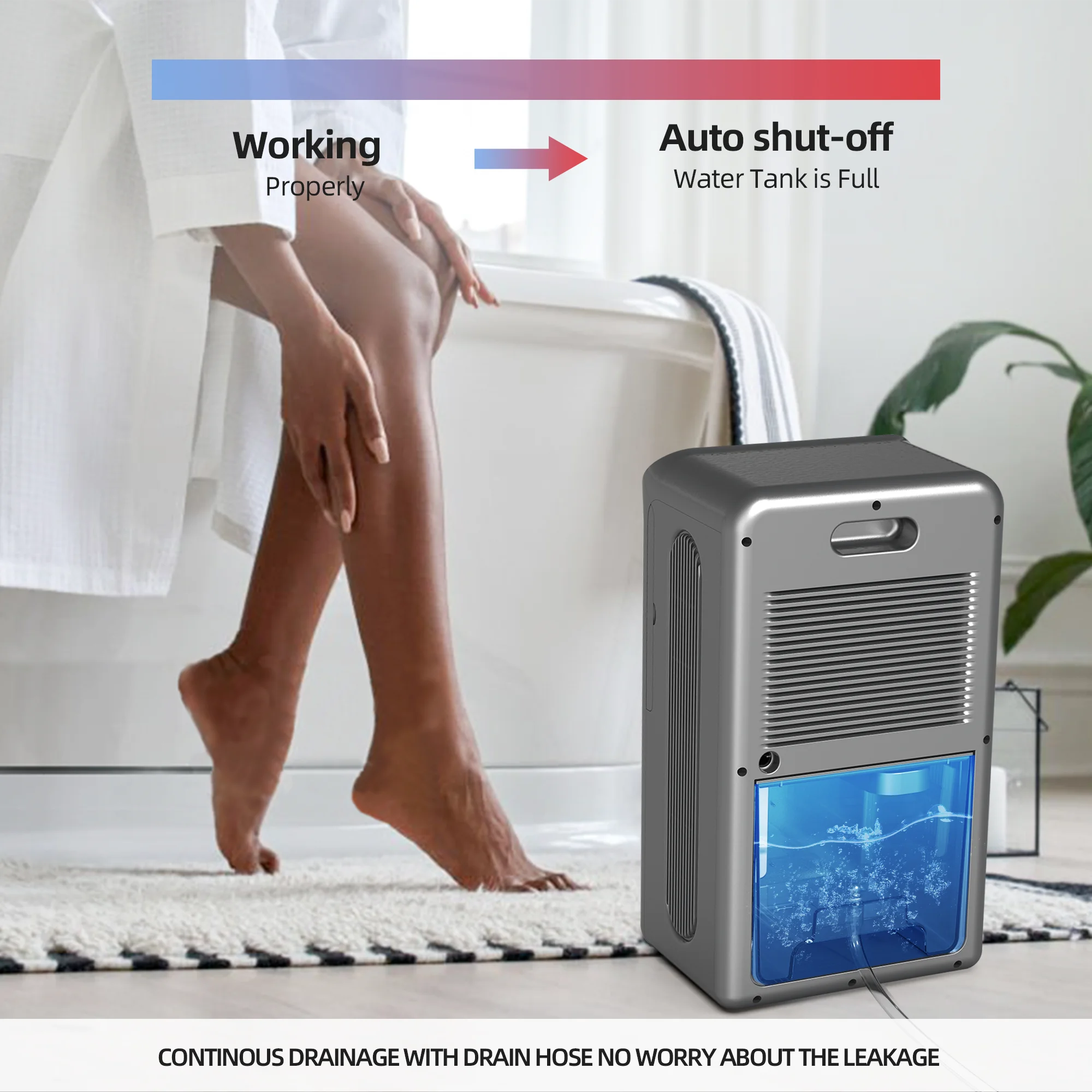 Commercial Dehumidifiers 220v Continuous Drain Hose Air Dryer ...