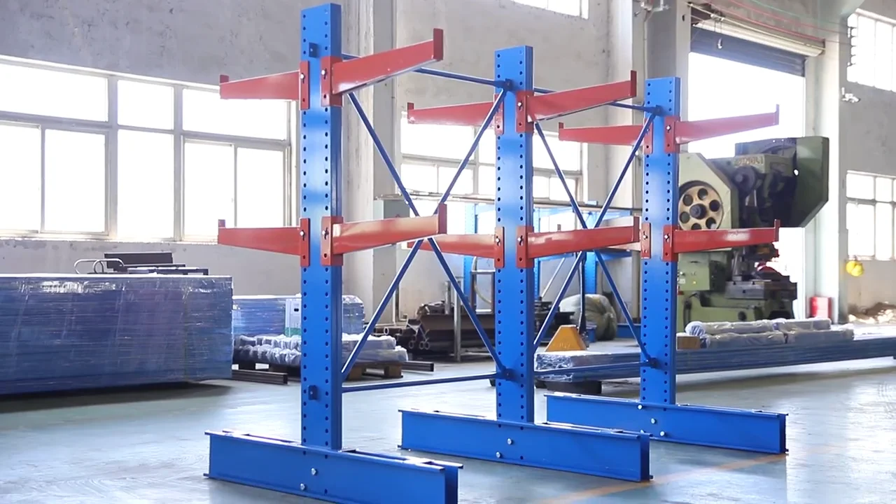 Industrial Steel Cantilever Rack Adjustable Pipe Storage Shelf - Buy ...
