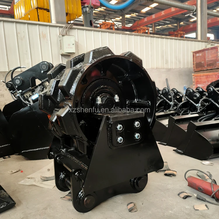 Mini Digger Compaction Wheel Road Roller Compactor Roller Excavator ...