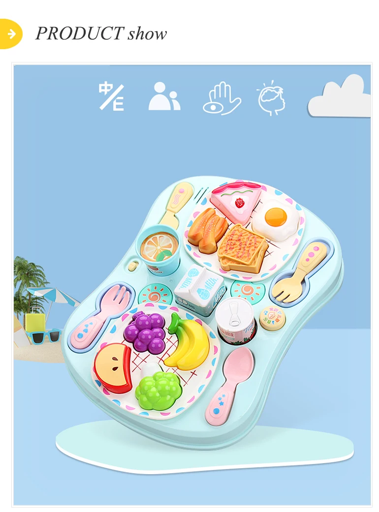 Pretend Play Kids Mini Food Baby Dining-table Toy Tableware - Buy Toy ...