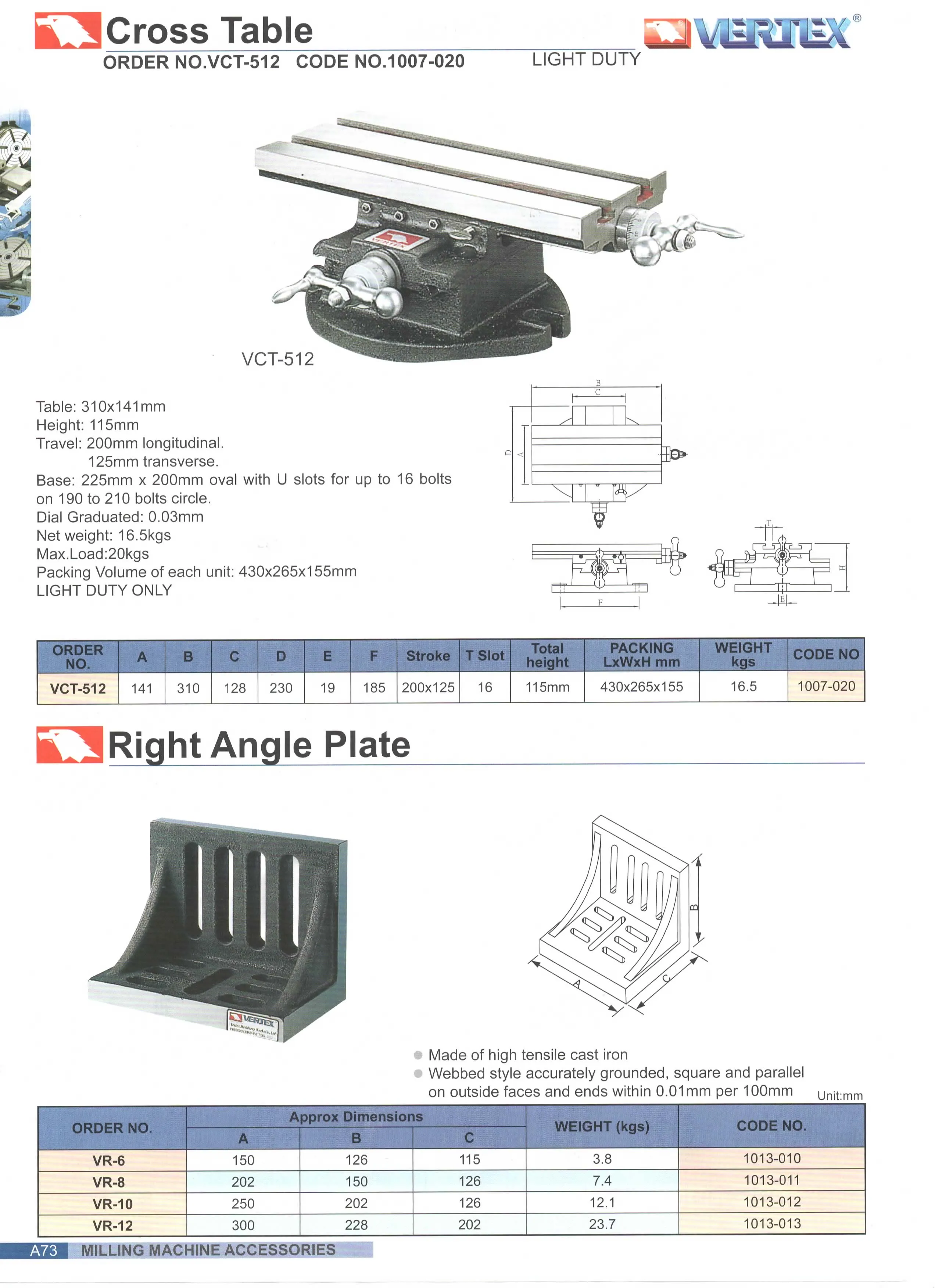 Taiwan Vertex Vr-12 Precision Right Angle Plate - Buy Milling Machine ...