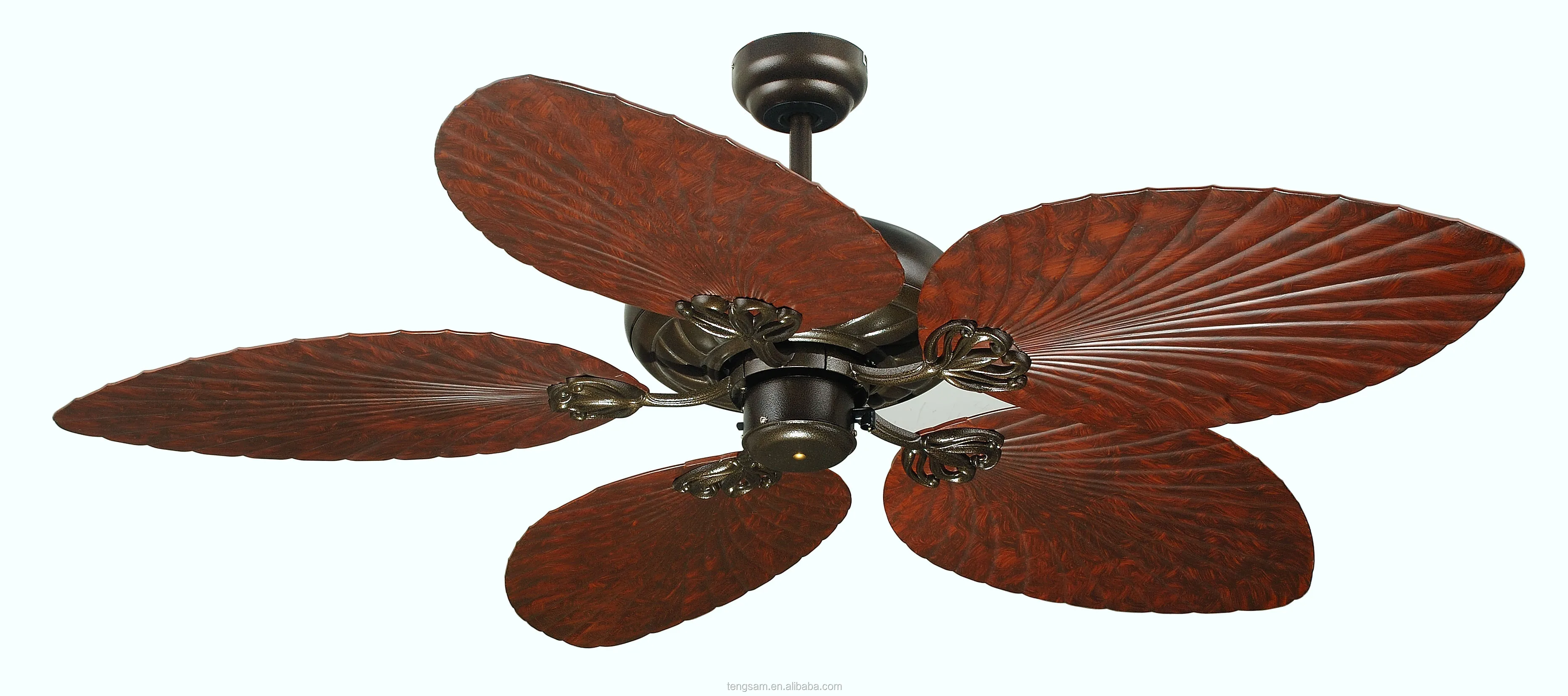 52 Inch Classic Fancy Air Cooling Fan Modern Black Ceiling Fan With 5 ...