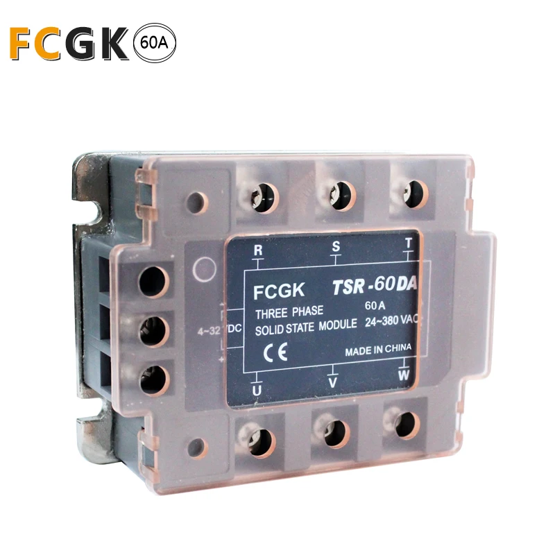 Fotek Type 3 Phase Ssr Dc To Ac Ssr60da Solid State Relay Fotek Ssr60da ...