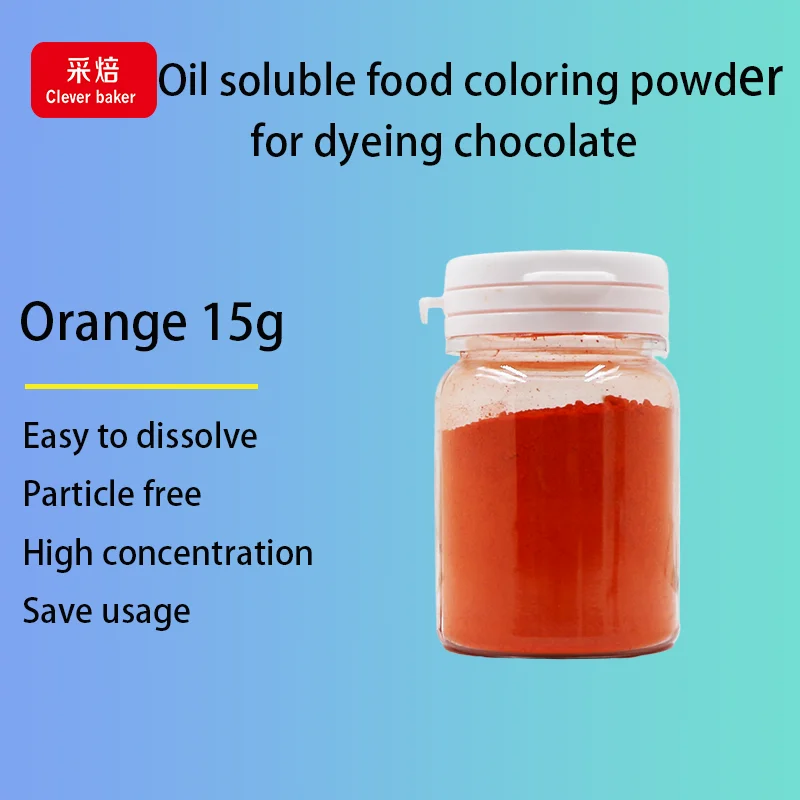 15g for Edible Oil Soluble Food Coloring Powder 10 Colors Food Additive ...