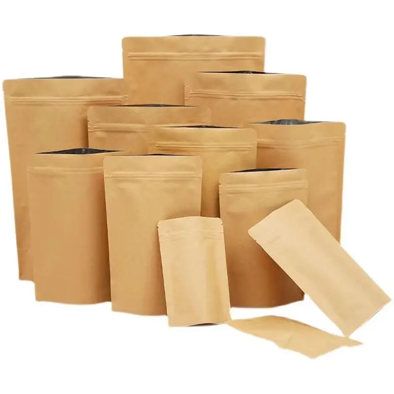 Kraft Paper Self Sealing Paper Bag,Window Opening,Tea Packaging Bag ...