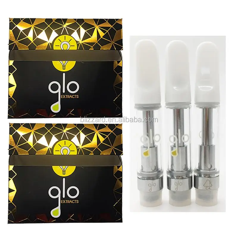 Glo Ceramic Cbd Vape Cartridge Packaging 1ml New Empty Glass Herb ...