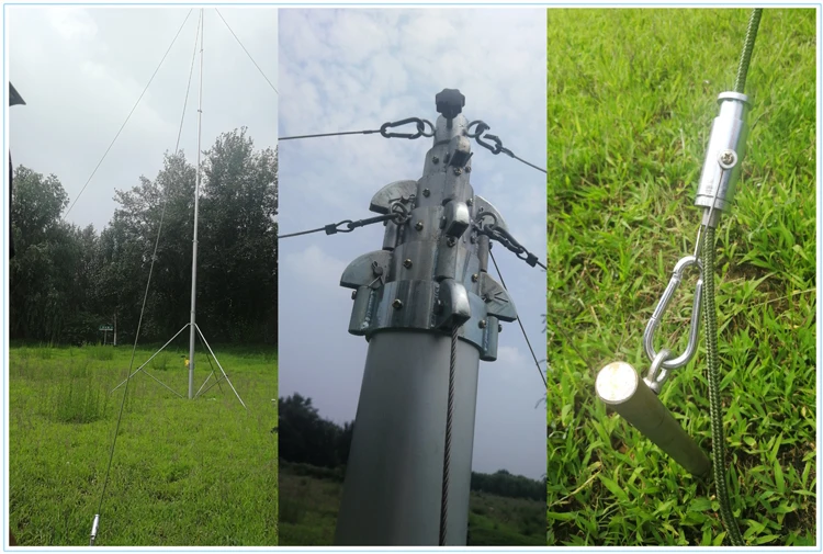 Square Tube Electrical Motor Driven Telescoping Mast