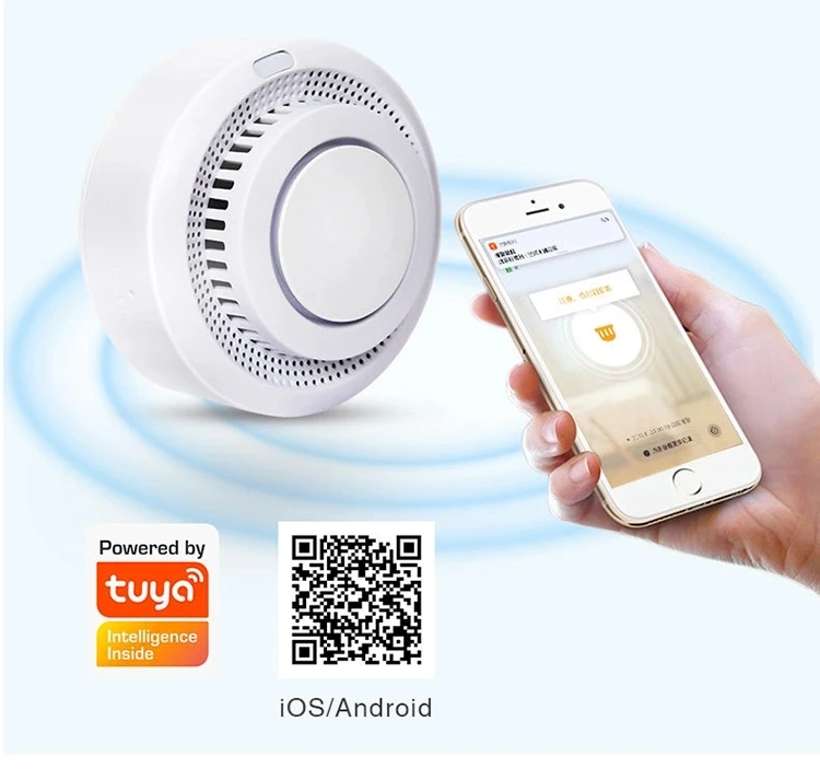 2023 Tuya Fire Smart Smoke Alarm - Reliable & Waterproof