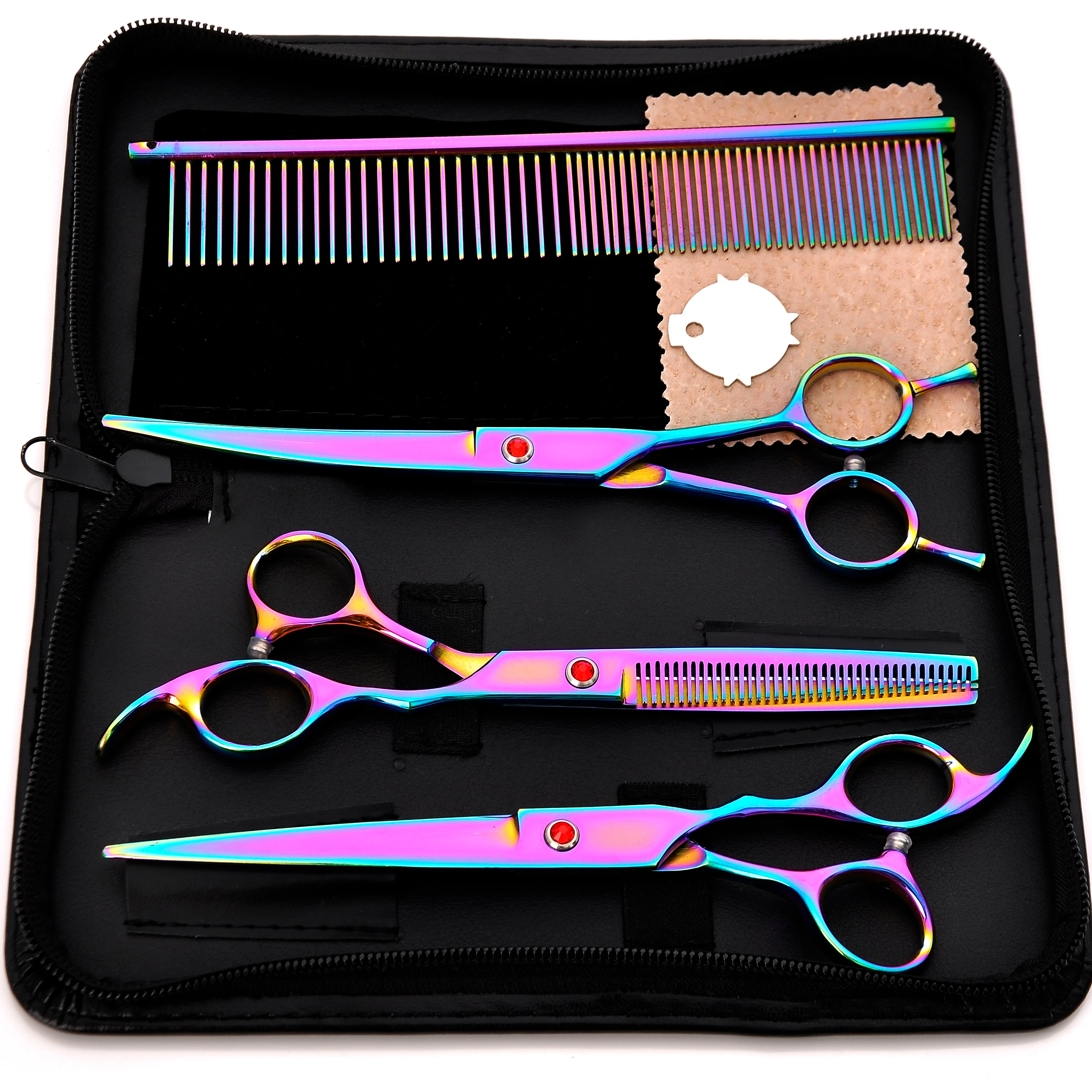 Barber Salon Hair Stylist Cutting Thinning Scissors Gold Professional Stainless Steel ...