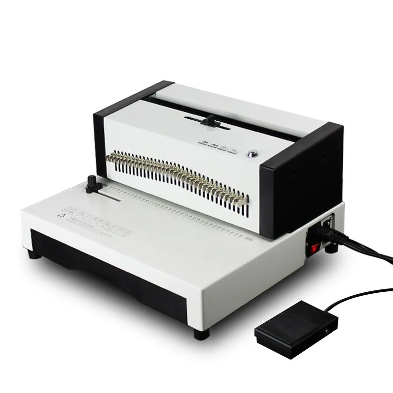 WE25A Commercial Plastic Book Coil Binding Machine Electric Wire ...