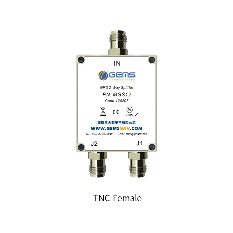 2 Way GPS and GNSS Active Antenna Splitter Mgs12/mgs12i
