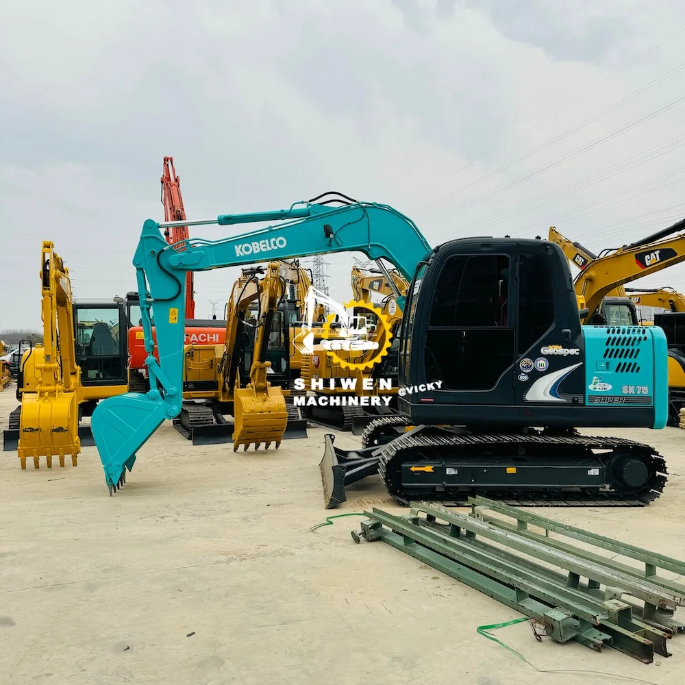 Used Kobelco75 Excavator, Mini Ekskavator Bekas Kobelco SK75 SK75-8 ...
