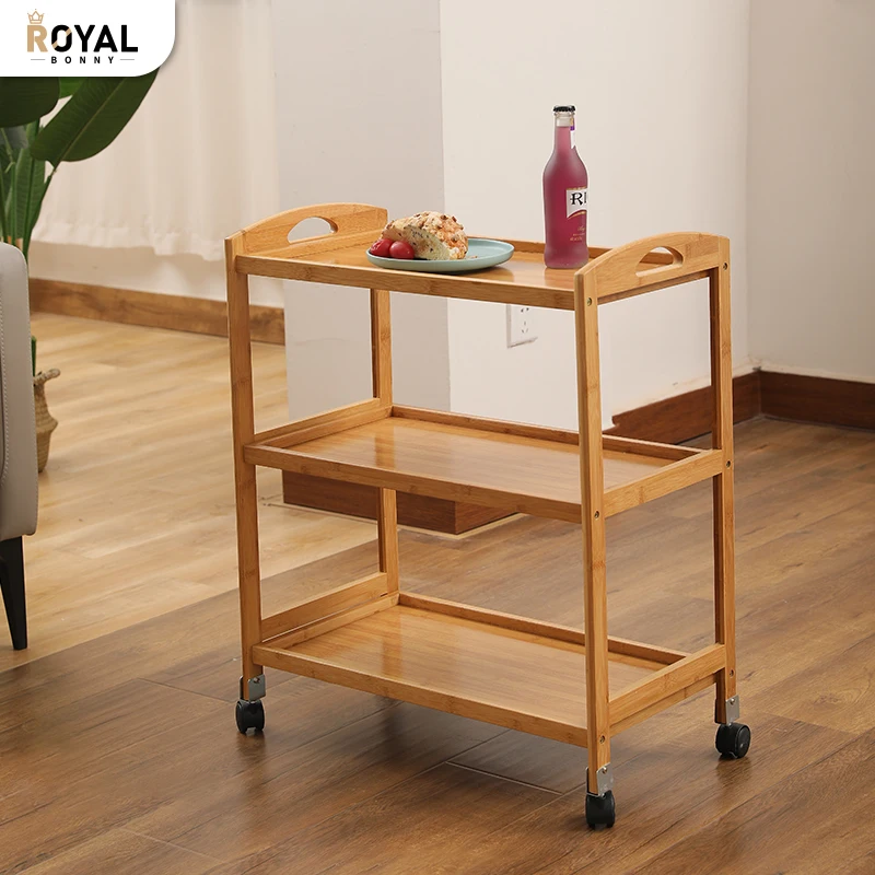 Kitchen Storage Trolley Utility Trolley Rack With Storage Drawer/basket ...