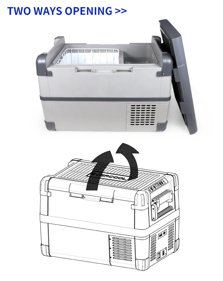 EVERCOOL Portable Compressor Fridge - 12 Volt Car Freezer