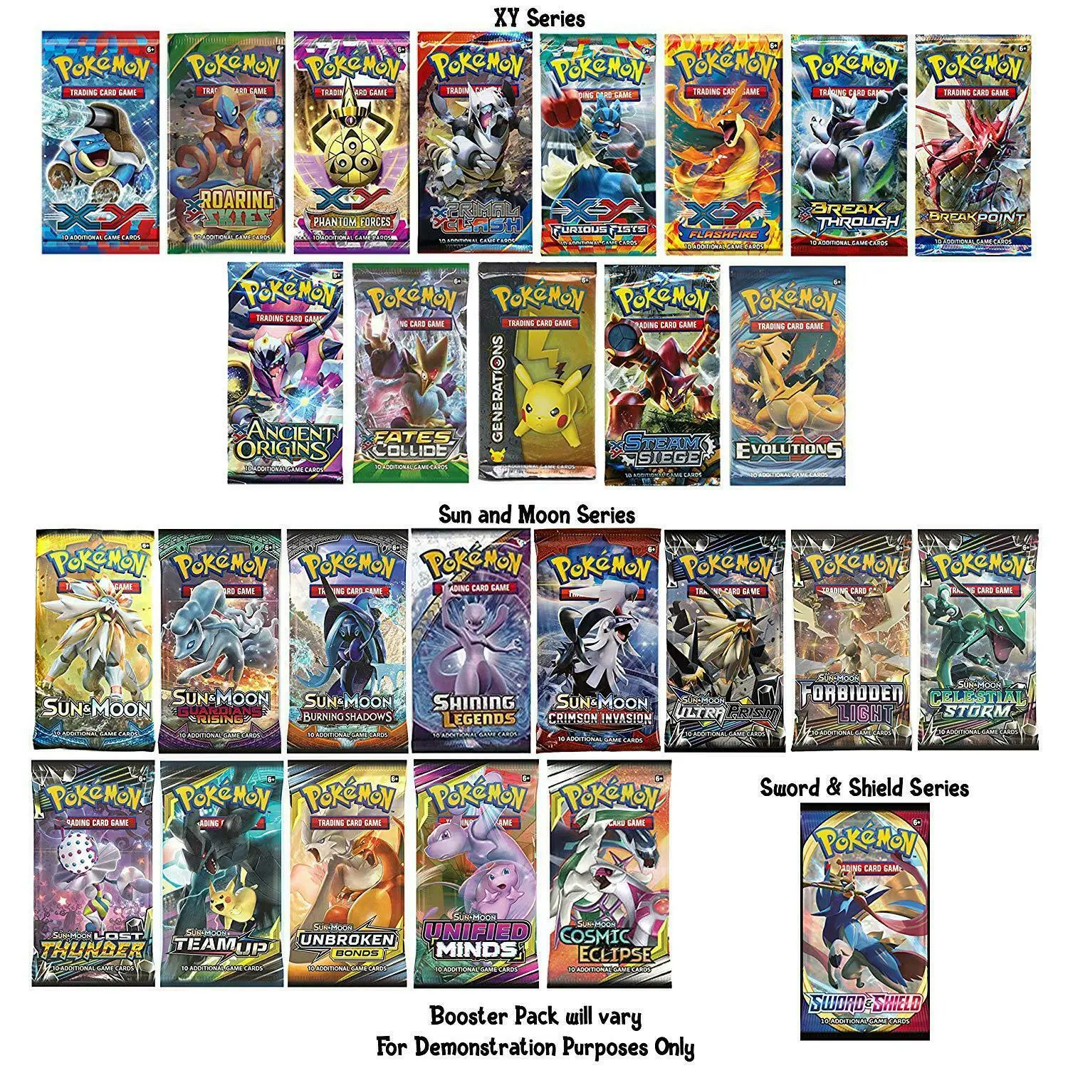 36 Packs 324pcs Pokemon Booster Box Card Board Trading Card Game ...