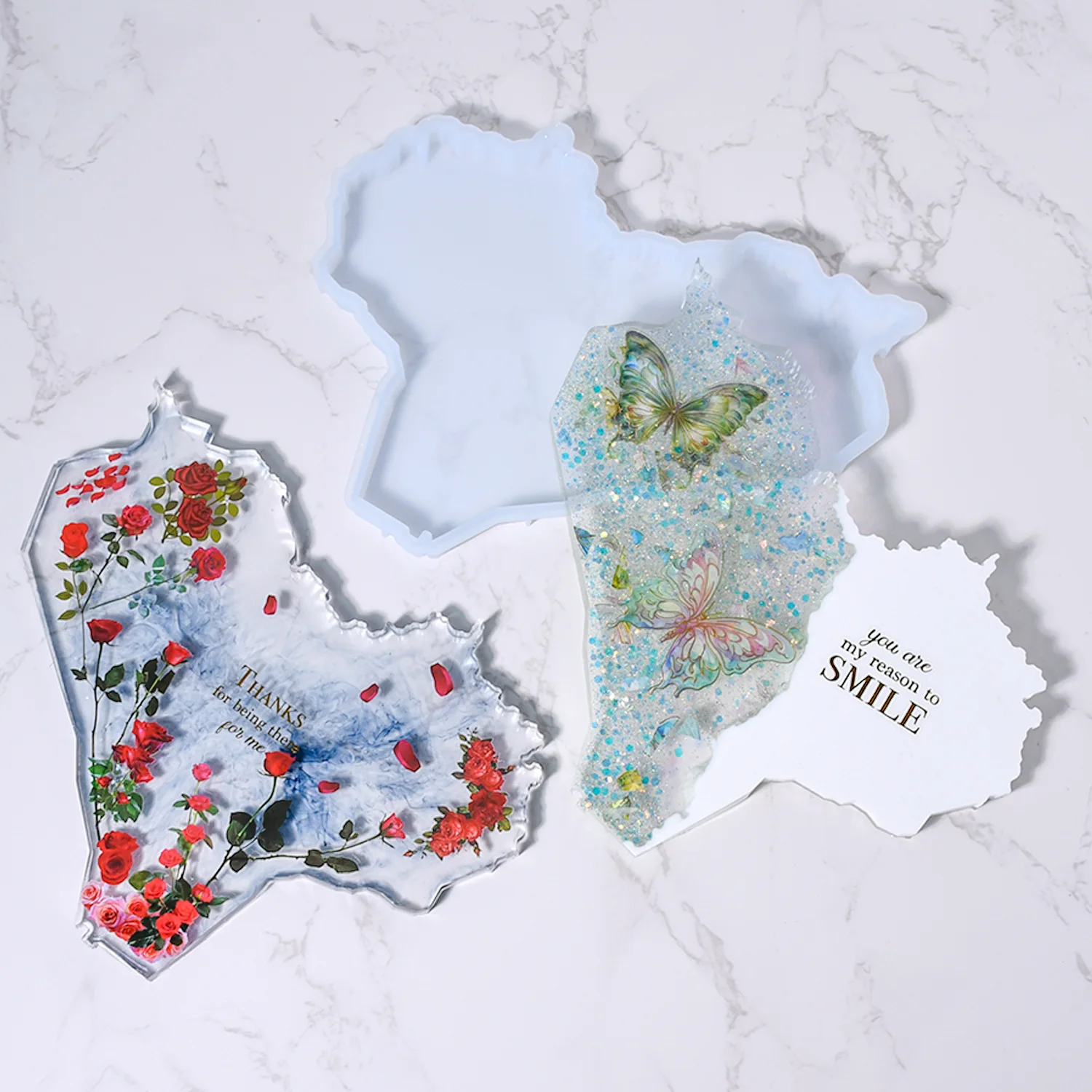 Diy Glue Mold Map Section Insert Row Three-dimensional Decoration ...