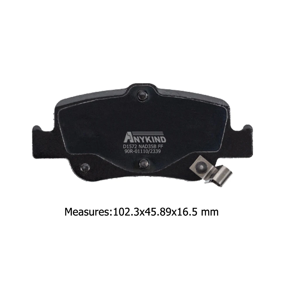 D1572-8781 Rear Brake Pads For Toyota Corolla X/altis (_e15_) Saloon 10 ...