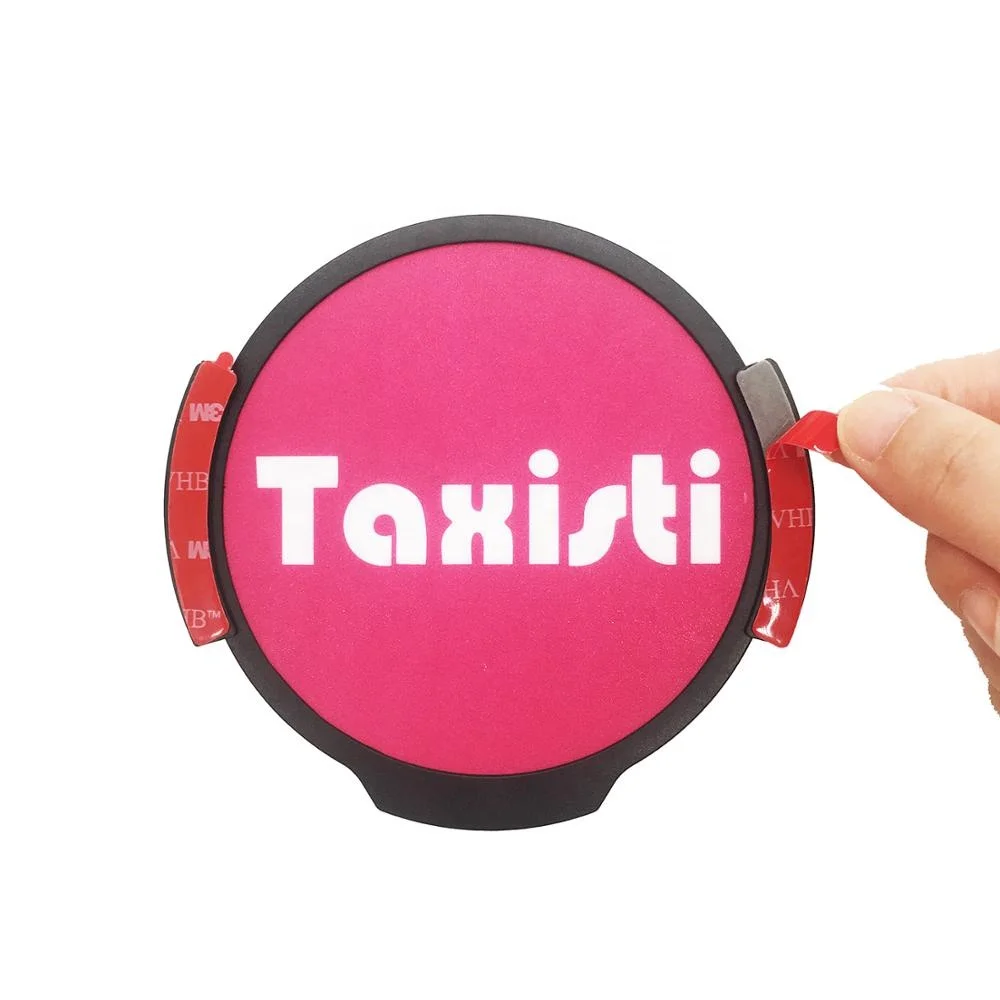 Rideshare Sign with LED Light Logo Sticker Decal Glow