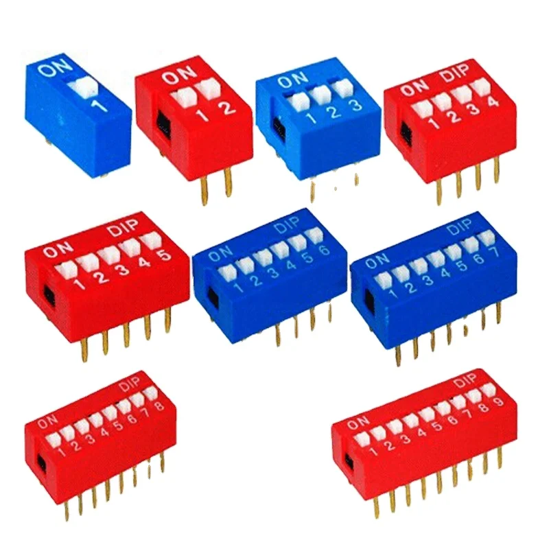 Surface Mount 4 Position 2.54mm Dip Switch - Buy Smd Surface Mount Dip ...