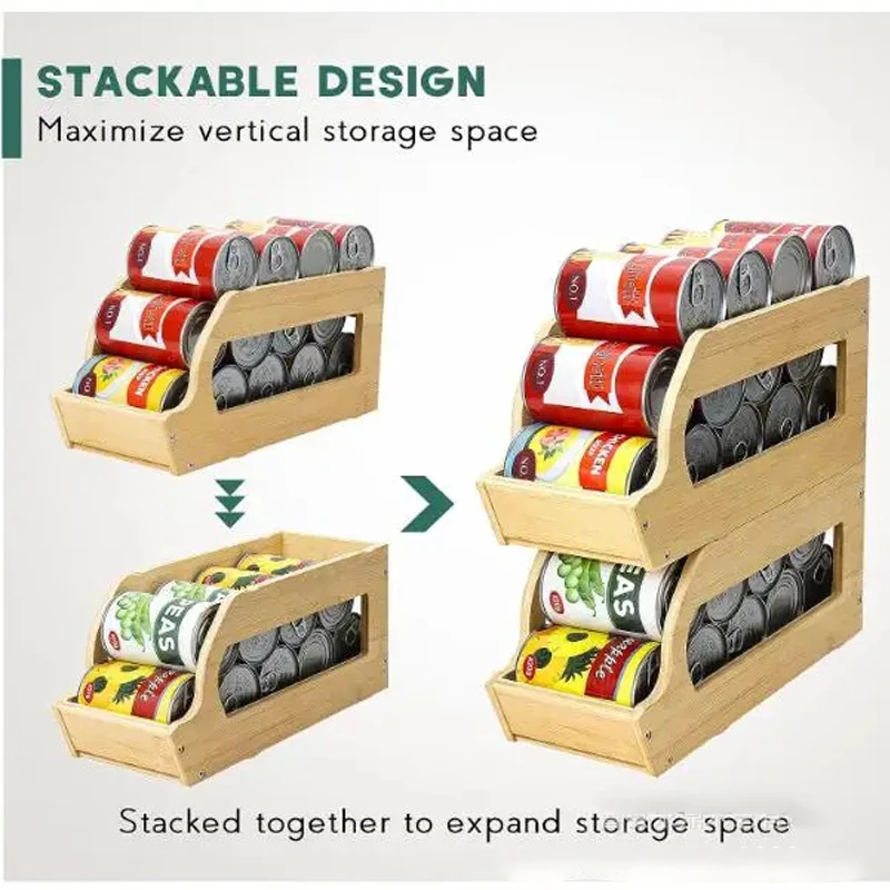 Stackable Soda Can Organizer Beverage Drink Holders Canned Goods ...