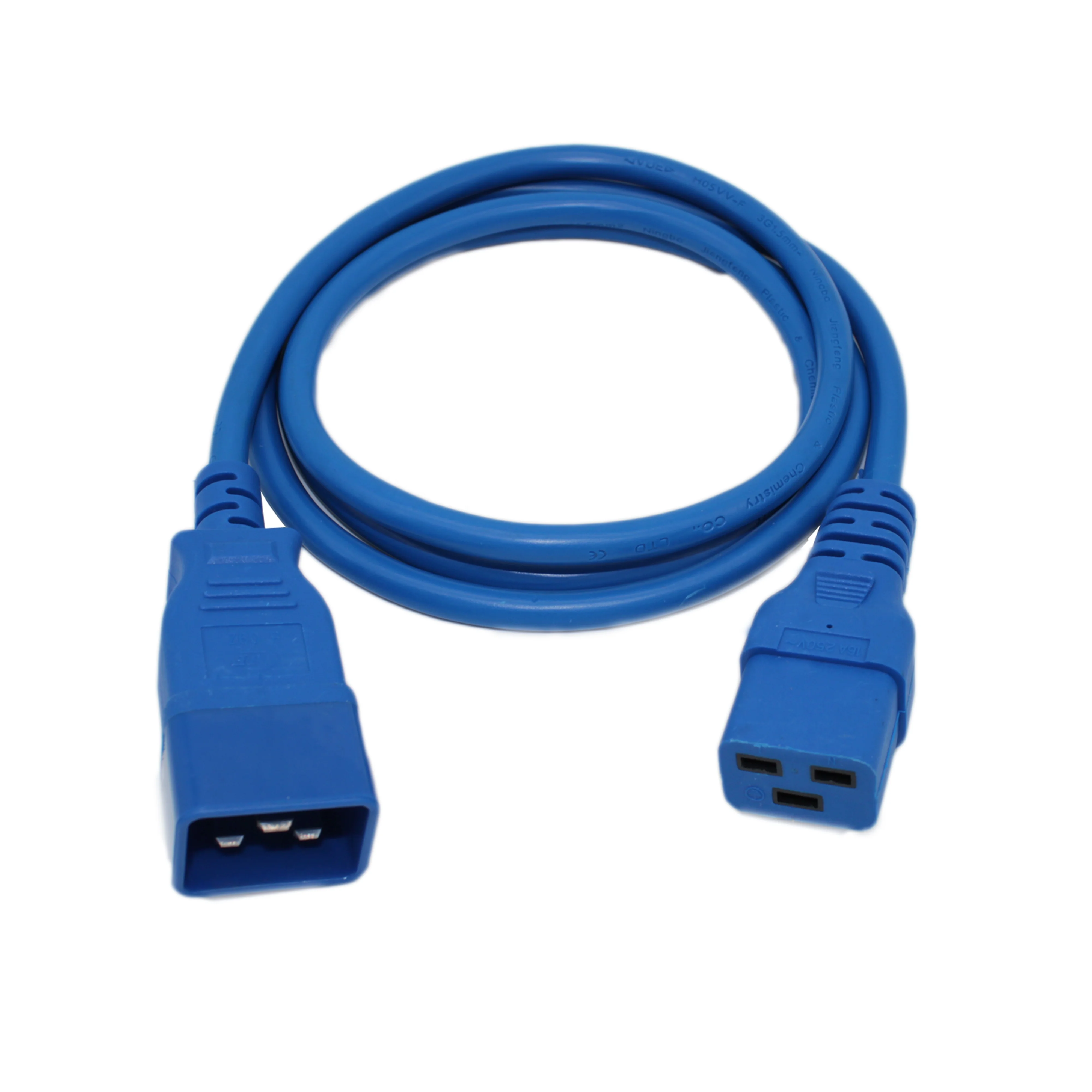 Ce Approve Iec 60320 C19 To C20 Connector 16a 250v H05vv-f 3x1.5 Power ...