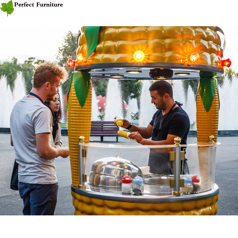 Shop Our Customized Retail Mobile Sweet Cup Corn Cart