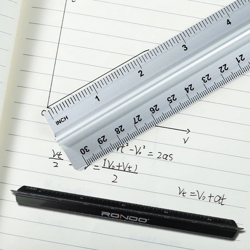 15cm Small Metal Triangular Scale Ruler Architecture Construction Laser ...