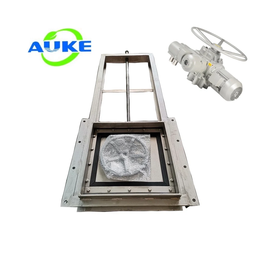 Sluice Gate With Electric Motor Actuated Valve - Buy Penstock Gate ...