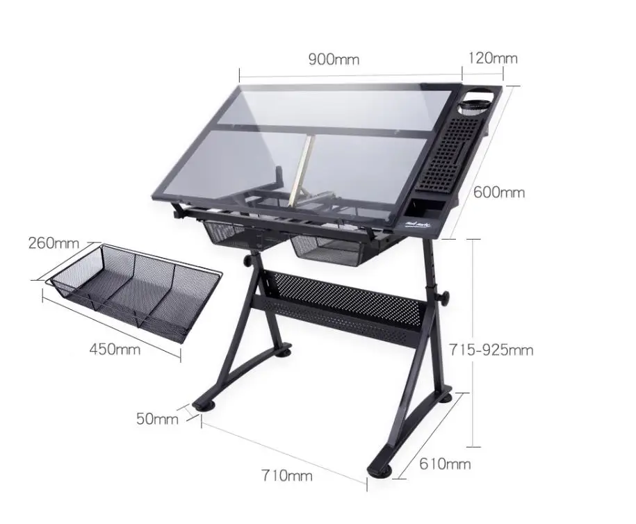 Adjustable Drawing A1 Drafting Table - Perfect for Students