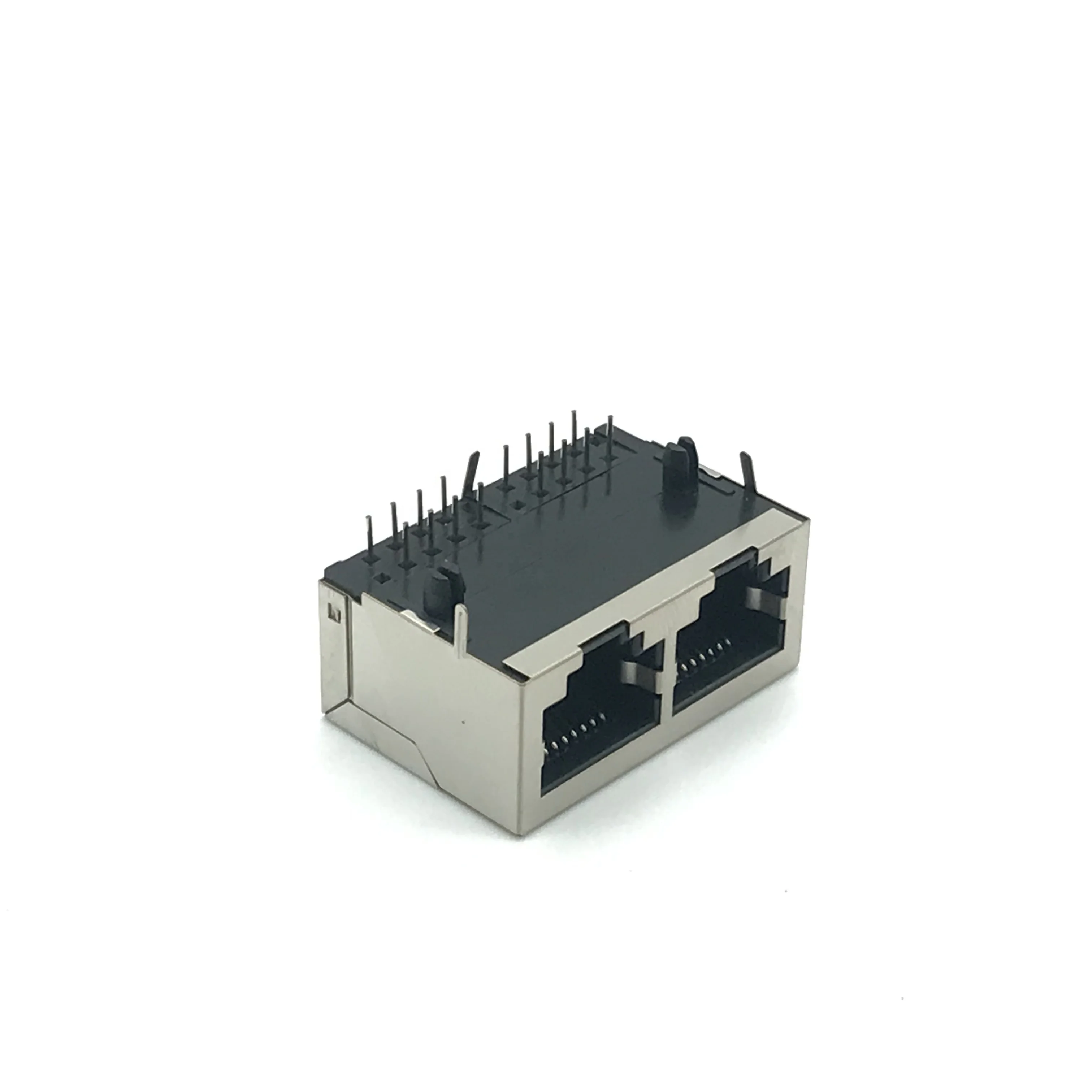 Rj45 8p 90degree Connector 32.25 Mm Usb Straight Ethernet 2 Port Rj 45 ...