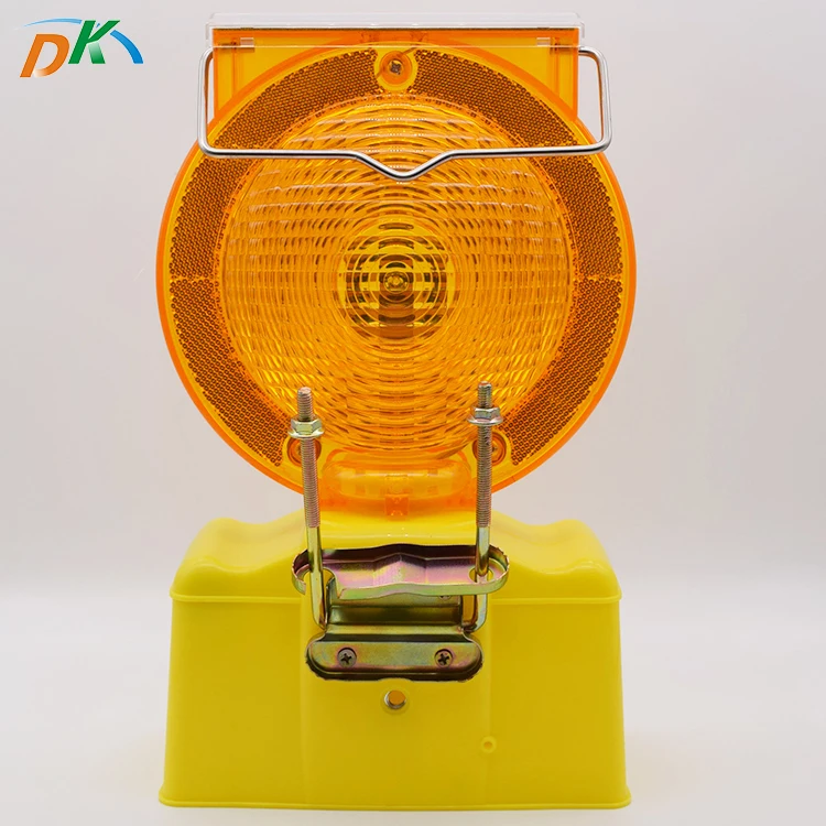 Solar Power LED Blinking Warning Light - Road Block Safety