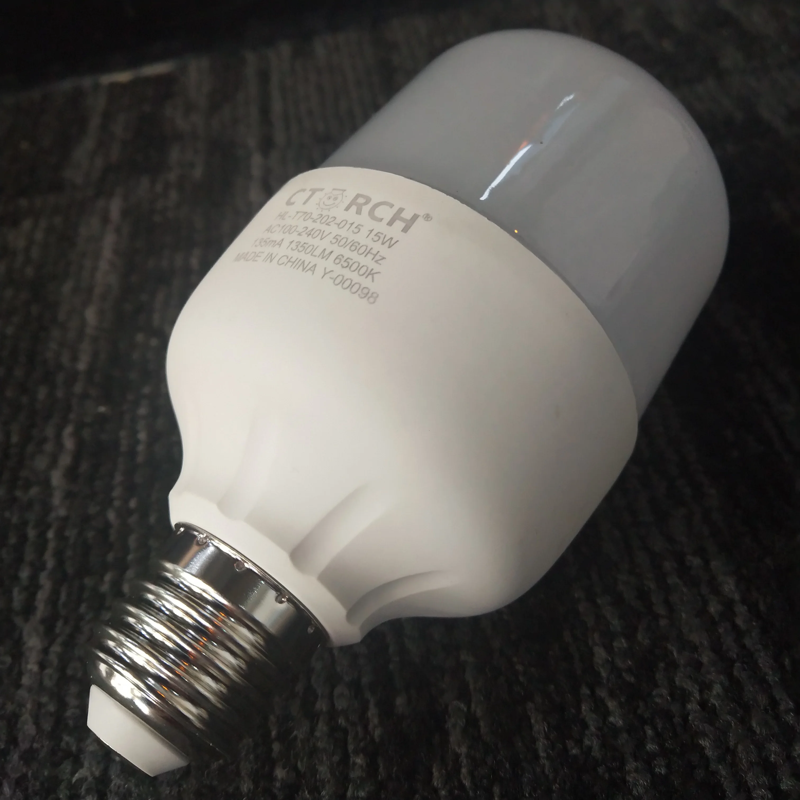 CTORCH LED 15W E27 B22 6500K Diamant 1.5kv surtension pilier T ampoule ...